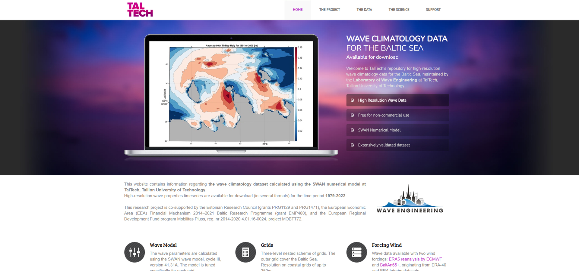 SWAN Model Wave Data Repository TSUNAMI | TalTech